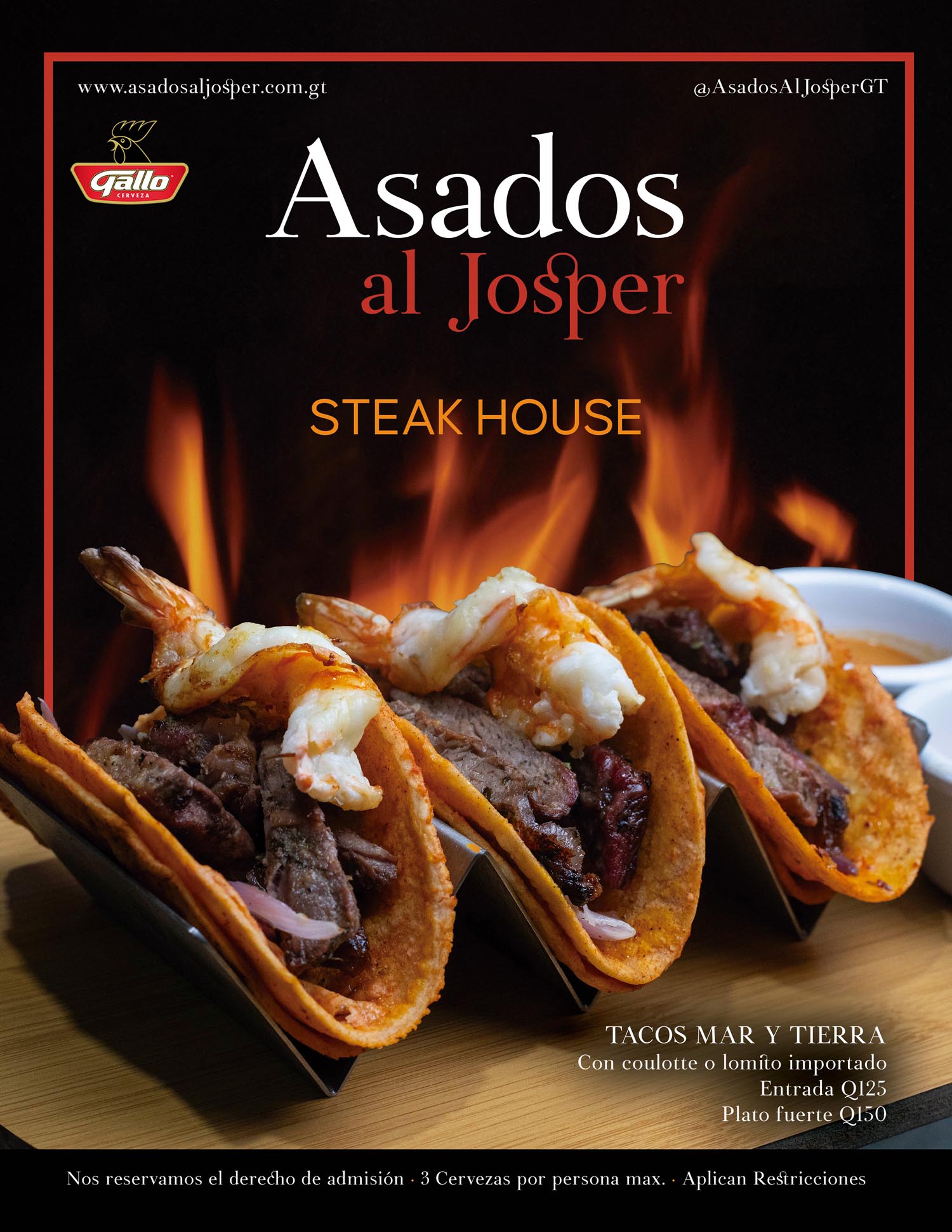 Menú - Asados Al Josper · Zona 9 Guatemala